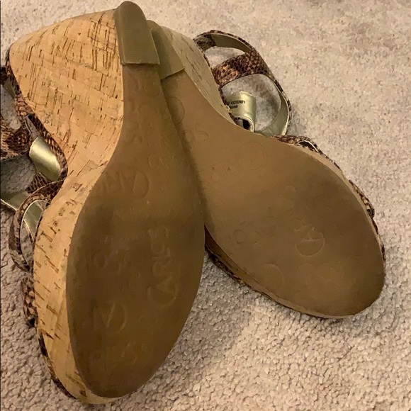 Carlos Santana | Shoes | Snake Print Wedges | Poshmark